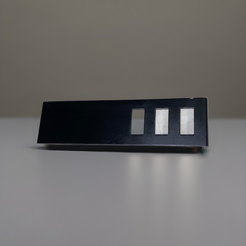 Black Switch Plate for Lund Police Console 7.5 x 2 With 3 PreCut Switch ...