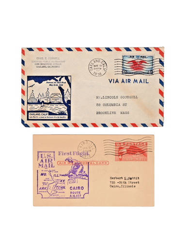 Valuable US Air Mail Covers with Nice varieties (1918-1978), total 29 ...