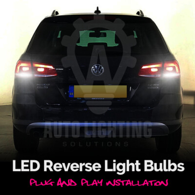 For VW Passat B7 2010-2014 2x White LED Reverse Back Up Light Bulbs ...
