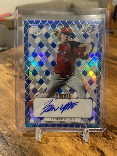 ZANDER MUETH 2022 Leaf Perfect Game Prospect RC Auto #/25🔥📈Pirates 2nd ...