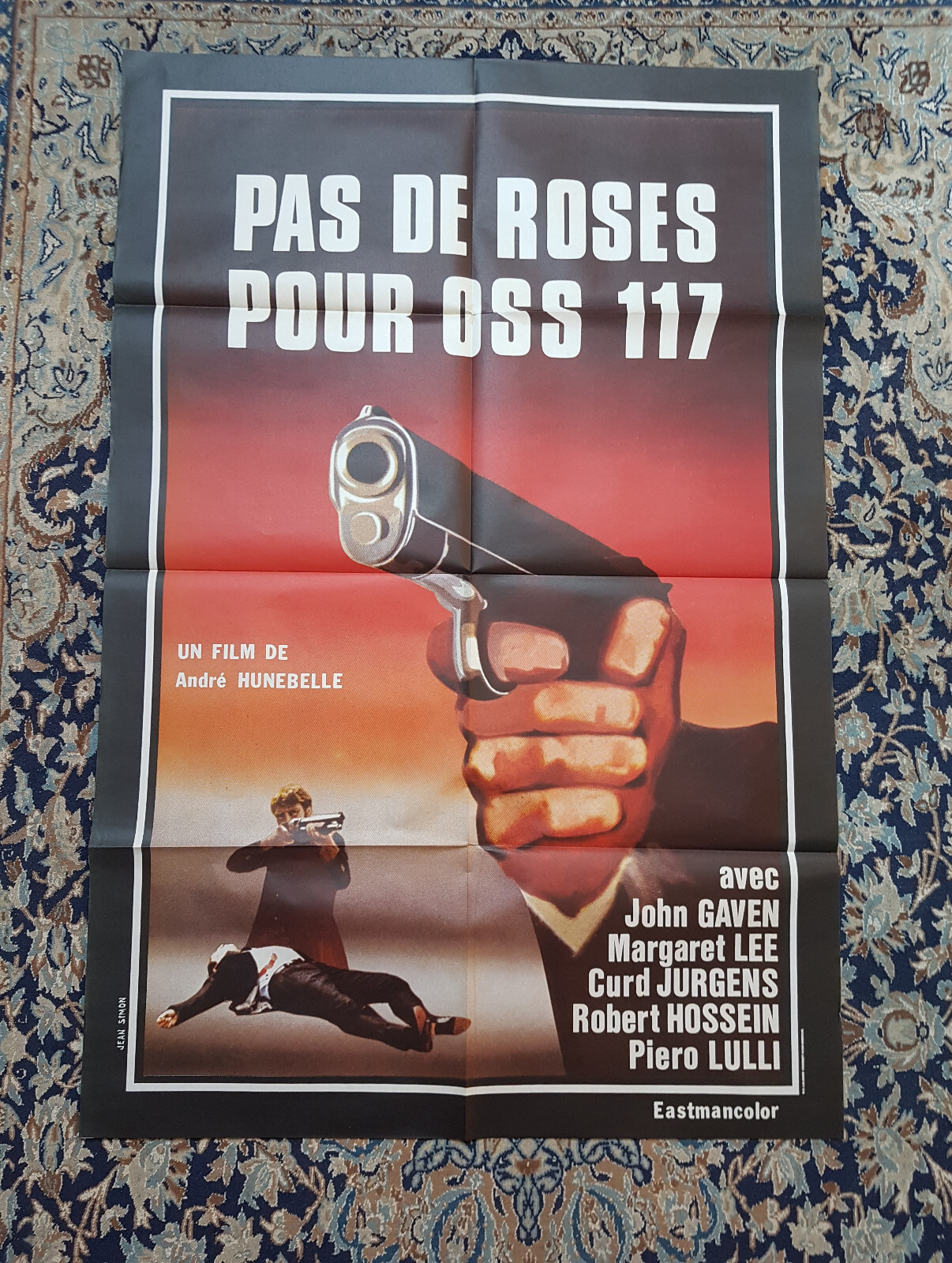 Affiche Poster 80x120 Pas De Roses Pour Oss 117 Hunebelle Jurgens 1967 ...