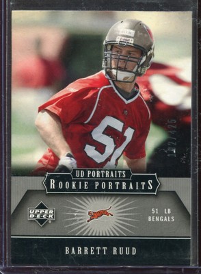 2005 Upper Deck Barrett Ruud #167 192/425 Cincinnati Bengals Rookie ...