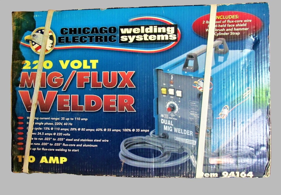 Chicago Electric 94164 Corded Tabletop 220V Dual MIG Welder | eBay