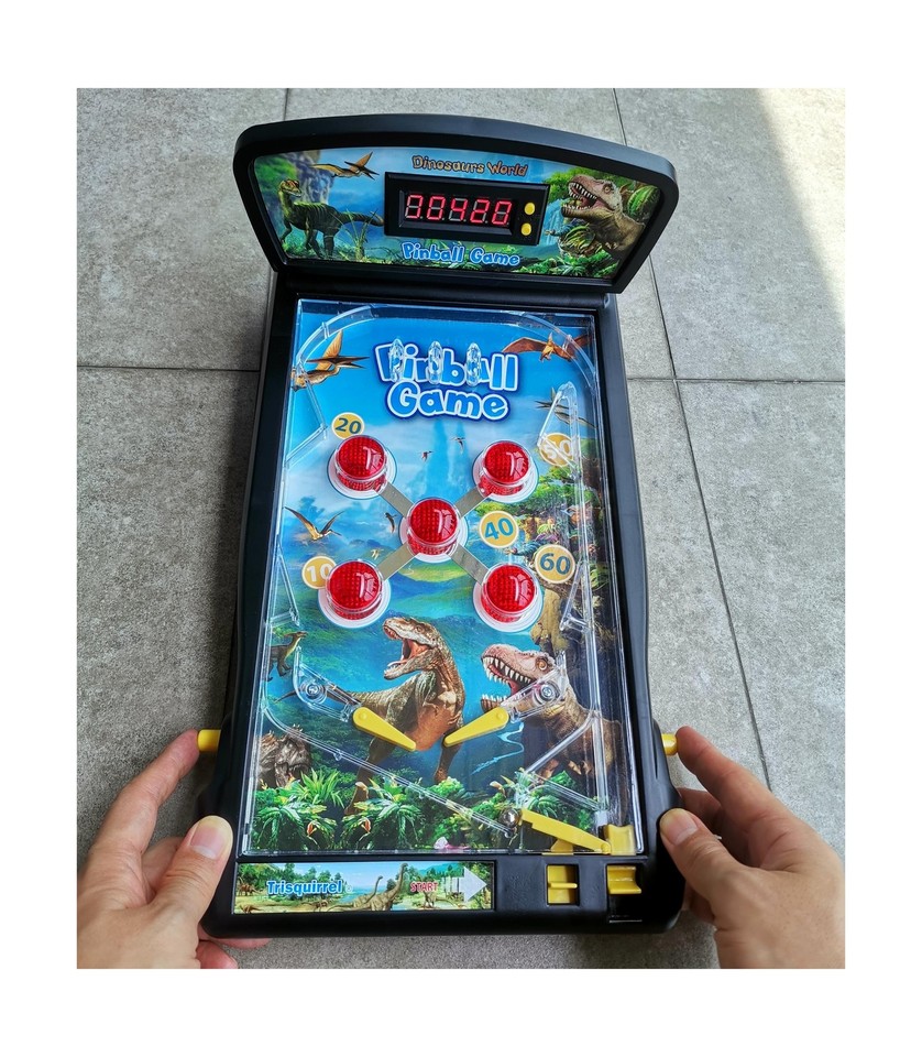 Electronic Pinball Game,Dinosaurs Pinball Machine,Tabletop Arcade ...