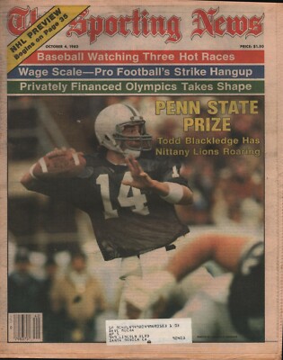 The Sporting News - October 4, 1982 - Todd Blackledge - Penn State ...