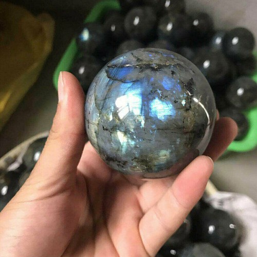 1000g 6pc Natural Labradorite Crystal Ball Quartz Sphere Healing Chakra ...