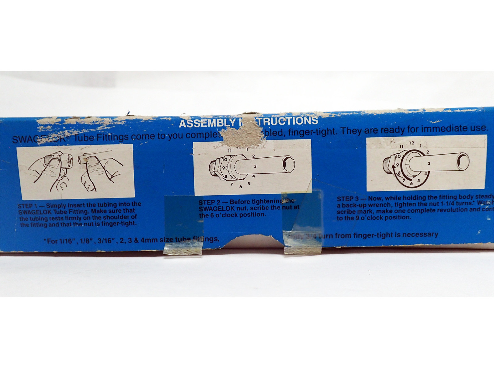 SWAGELOK 3/2 x 3/2 TUBE FITTING AND 400/6M0 SERIES GAP INSPECTION TOOL ...