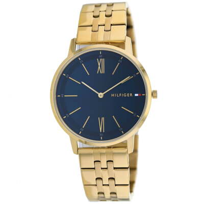 Tommy Hilfiger Men's Cooper Blue Dial Gold 40mm Watch 1791513 | eBay
