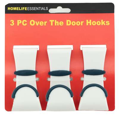 HomeLife Essentials 3pc Over the Door Hooks | eBay