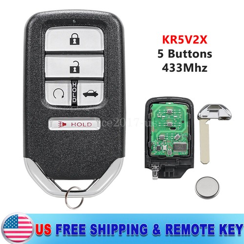 For 2016 2017 2018 2019 Honda Civic Keyless Entry Smart Prox Remote Car ...