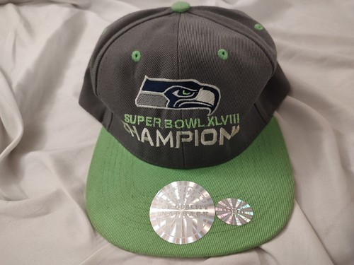 Seattle Seahawks Superbowl XLVIII Georgetown Collection Adjustable Hat ...