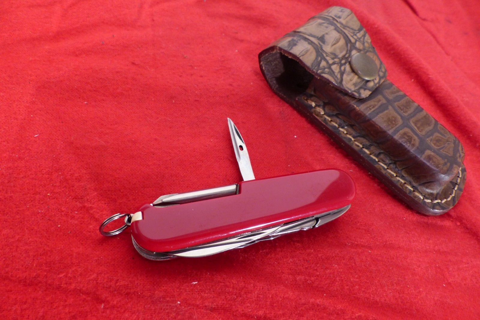 Victorinox Swiss Army Switzerland 3-5/8" Mechanic Knife & Sheath MINT ...