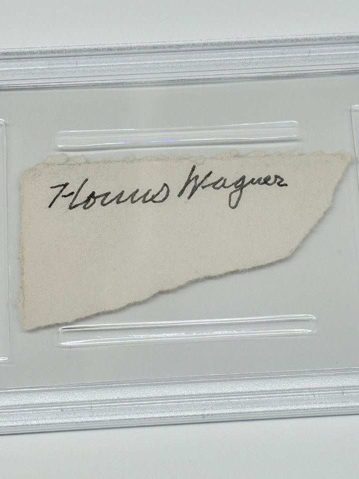 Honus Wagner PSA DNA Authentic Cut Signature Signed Auto High End ...