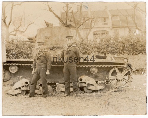 Original Japanese Navy Photo NLF Captured Vickers 6t Tank Shanghai c ...