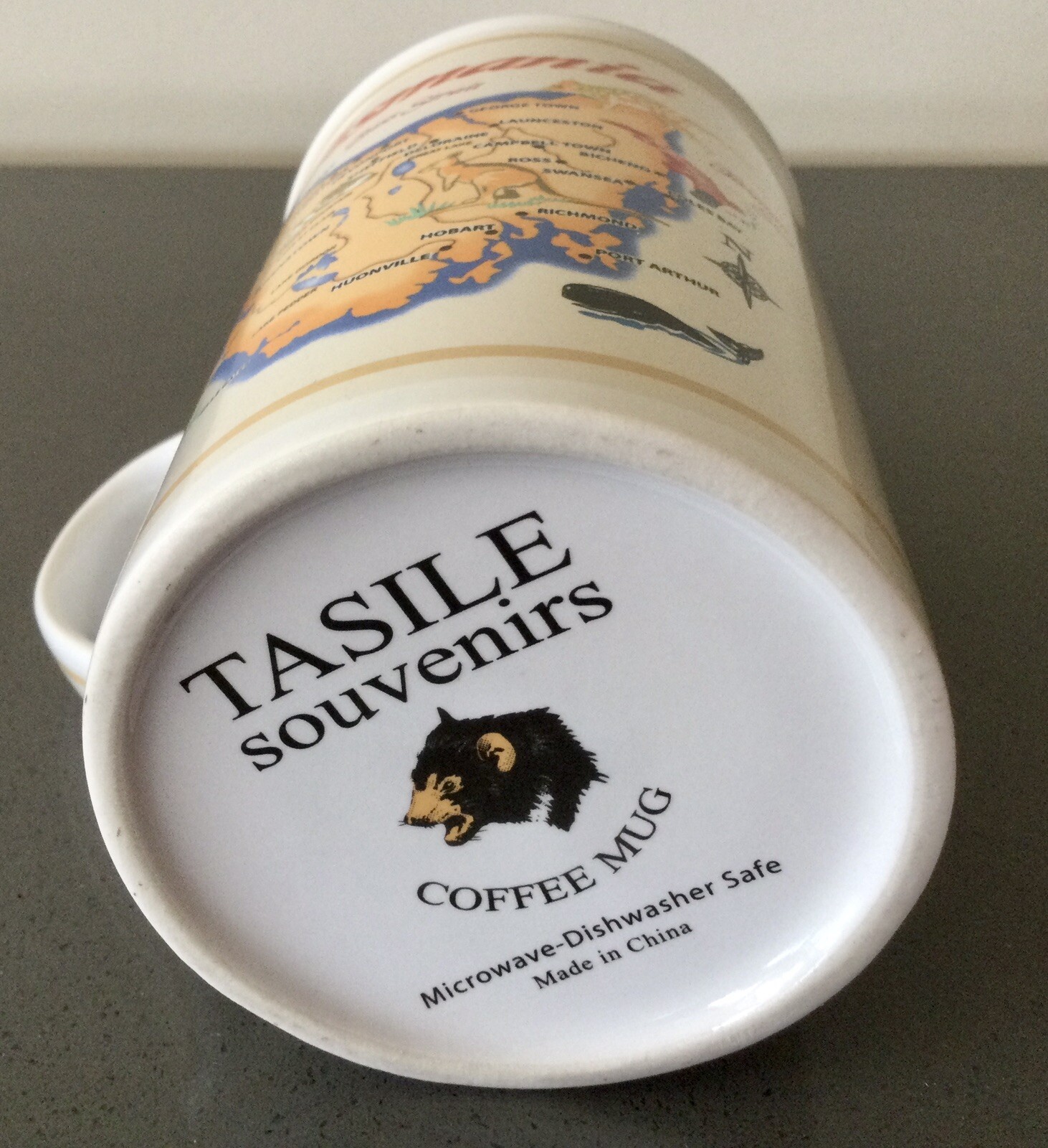 Tasmania Mug Tasmania Map Animals Tasmanian Devil Tasile Souvenirs ...