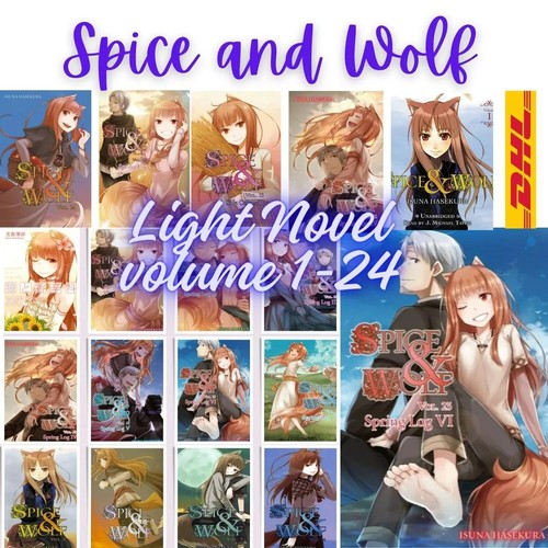 Spice and Wolf Light Novel Series English Version Full Set Volumes 1-24 ...