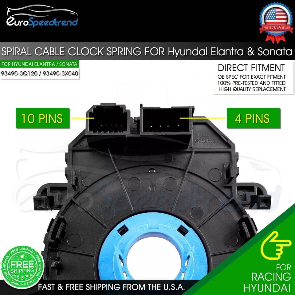 Spiral Cable Clock Spring fit Hyundai Elantra 2011-2013 Sonata 2009 ...