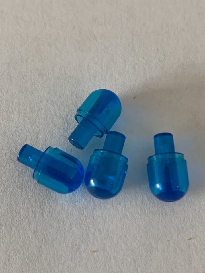 LEGO Parts 58176 (4pcs) Round Cover 1 x 1 with Bar Bulb Dome Pick ...