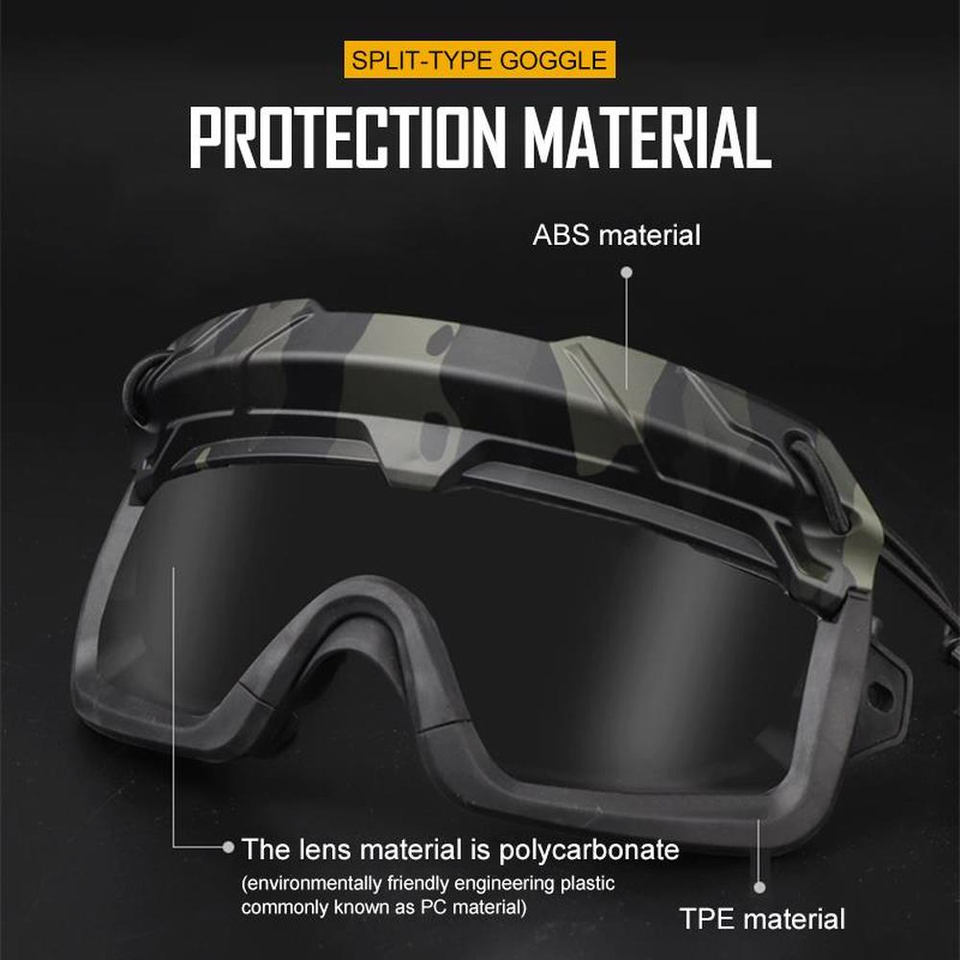 Tactical Airsoft Goggles Windproof Anti Fog CS Combat Eye Protection ...