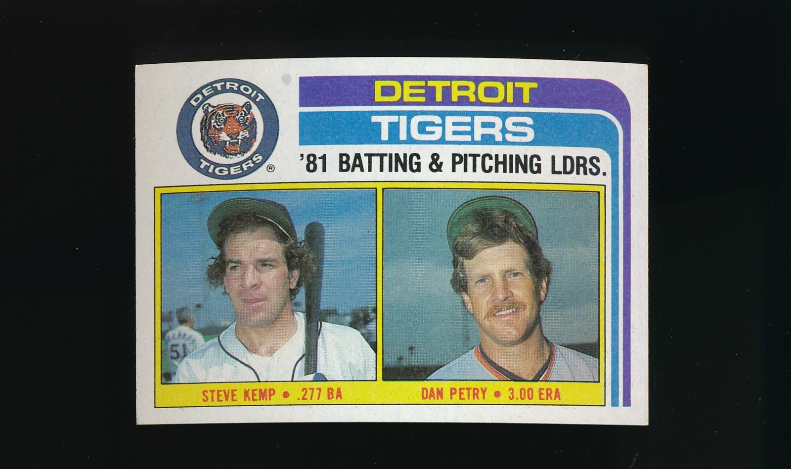 1982 Topps #666 Detroit Tigers Leaders * Steve Kemp/Dan Petry * NM * | eBay
