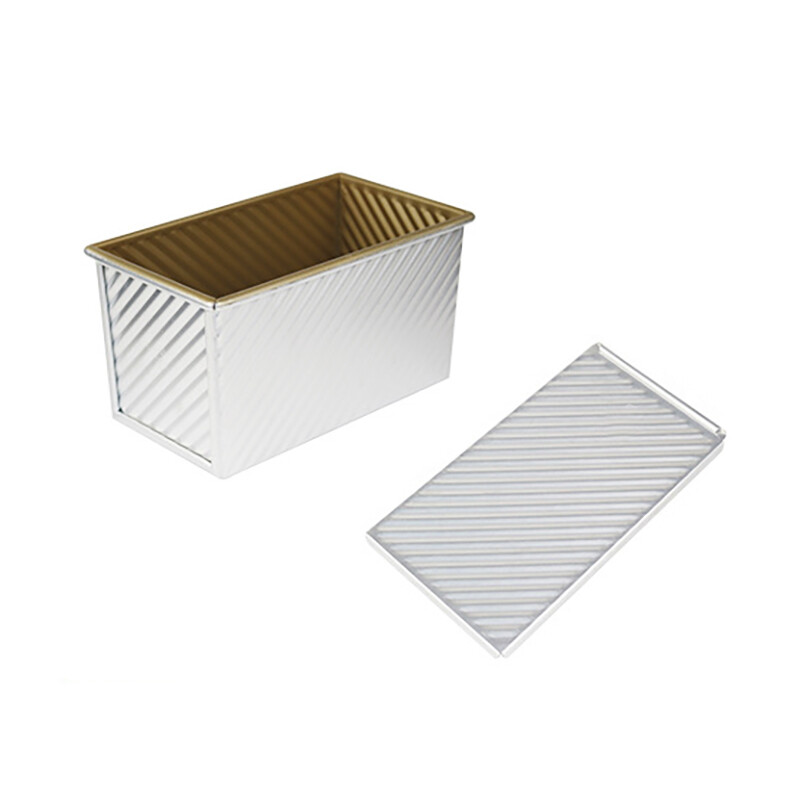 Toast Baking Mold Rectangle Non-stick Loaf Cake Mould Tin Bread Pan Box ...