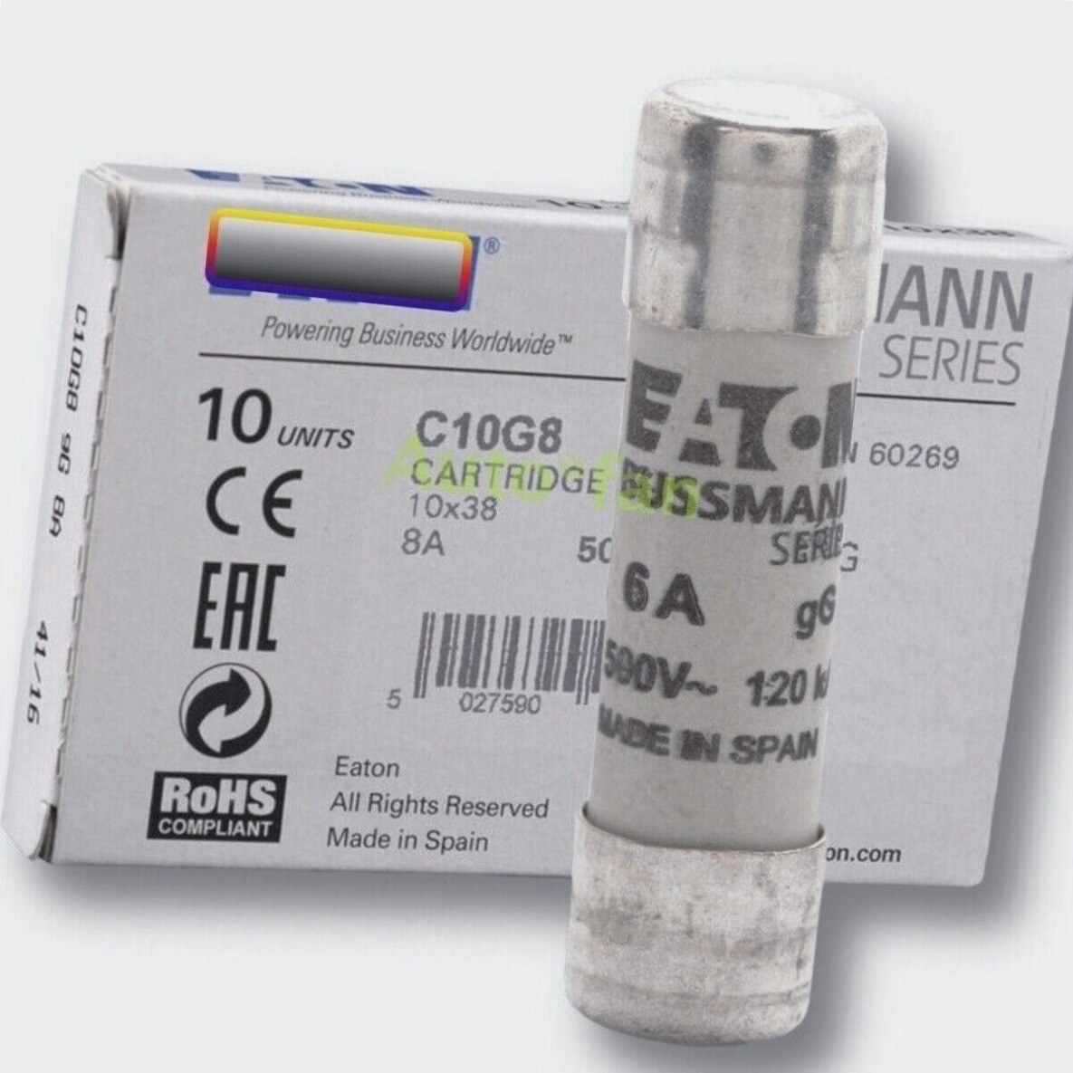 10PCS C10G8 Cartridge Fuse 8A 500V 10*38mm | eBay