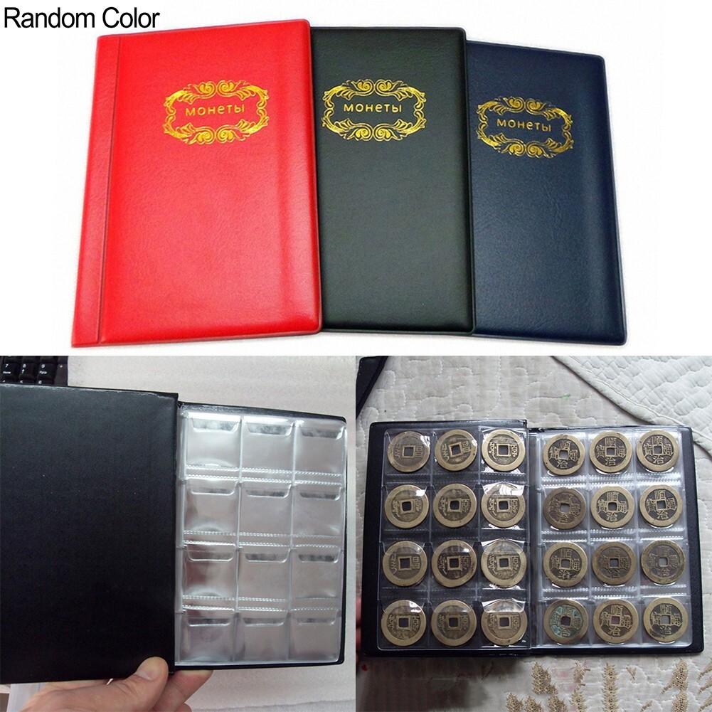 Stylish PU Leather Coin Album Keep Your Coin Collection Organized ...