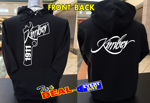 Kimber Hoodie 2nd amendment Guns 1911 Front and Back | eBay UK