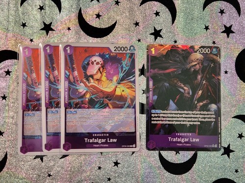 Trafalgar Law (1 Alt Art and 3 Rares) OP09-069 One Piece (Lot of 4 ...