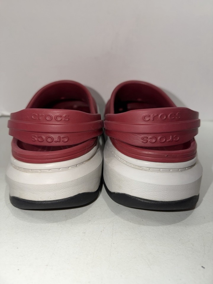 CROCS Crocband Full Force Thick Sole Maroon Size Men’s 8 Women’s 10 | eBay