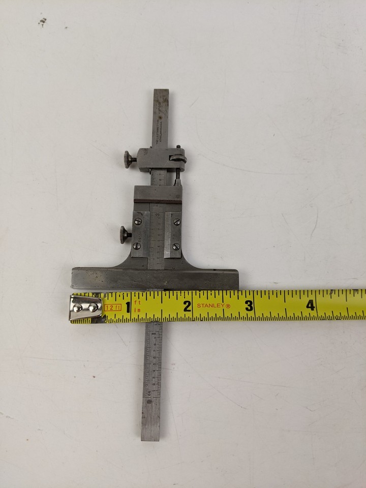 Vintage L. S. Starrett No. 448 Vernier Depth Gage Machinist Tool USA | eBay