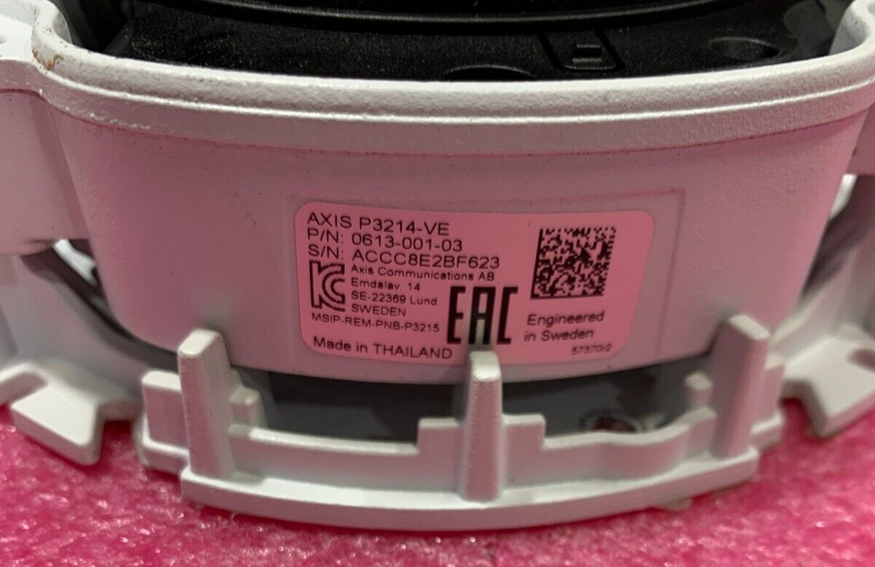 AXIS Communication P3214-VE 720p IP Network PoE Dome Camera 0613-001-03 ...