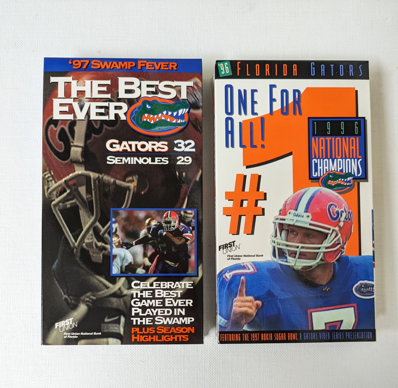 FLORIDA GATORS Football VHS Tapes '97 The Best Ever (beat FSU) & '96 ...
