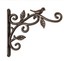 Vigoro 10 inch Coffee Brown Iron Decorative Birdfeeder Plant Bracket ...