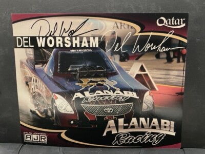 VRHTF NHRA RARE AWESOME SIGNED BY DEL WORSHAM AL-ANABI RACING HAND OUT ...