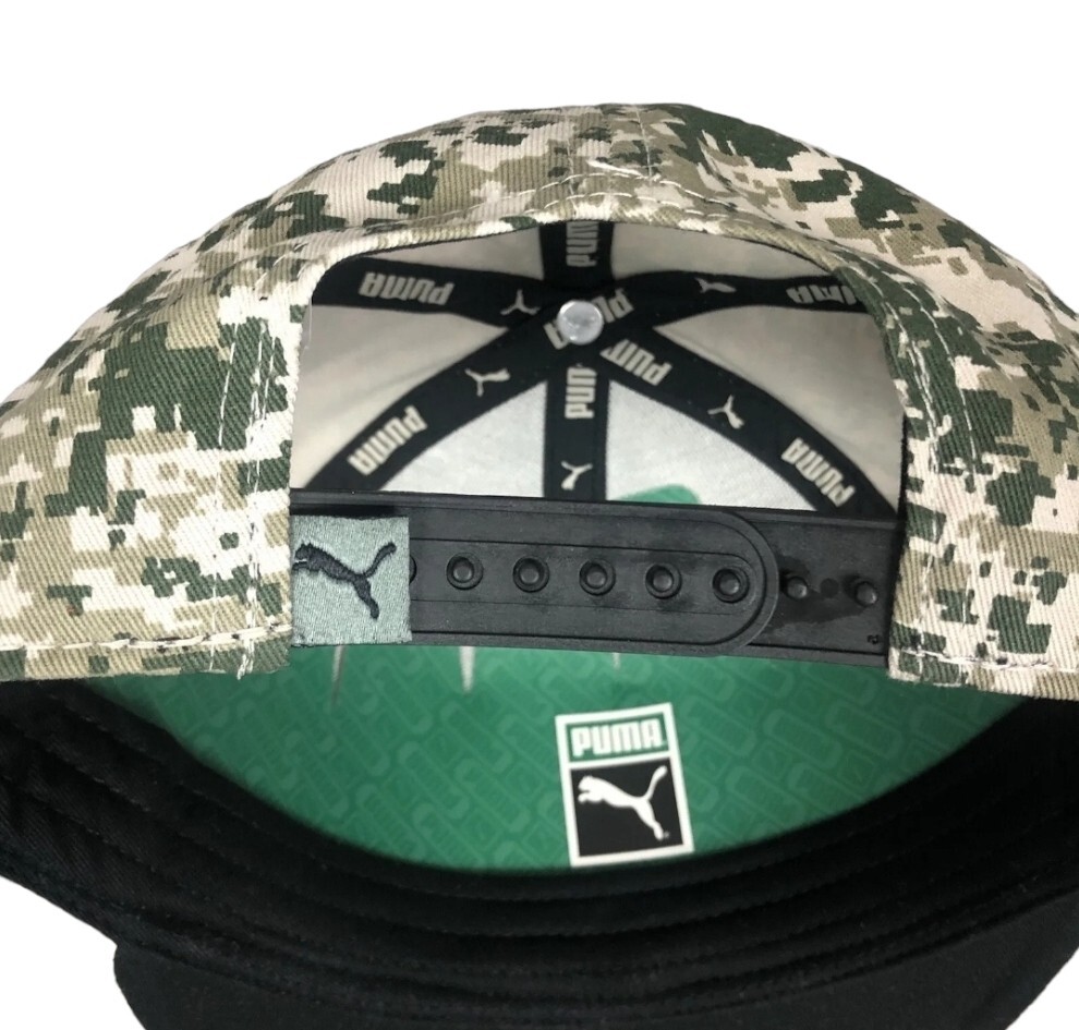 Puma USA Army Military Camo Men Outdoor Hat Olive Green Adjustable PV7 ...