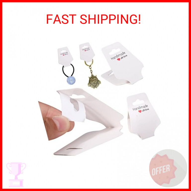 200PCS Necklace Display Cards Self Adhesive Jewelry Packaging Card for ...