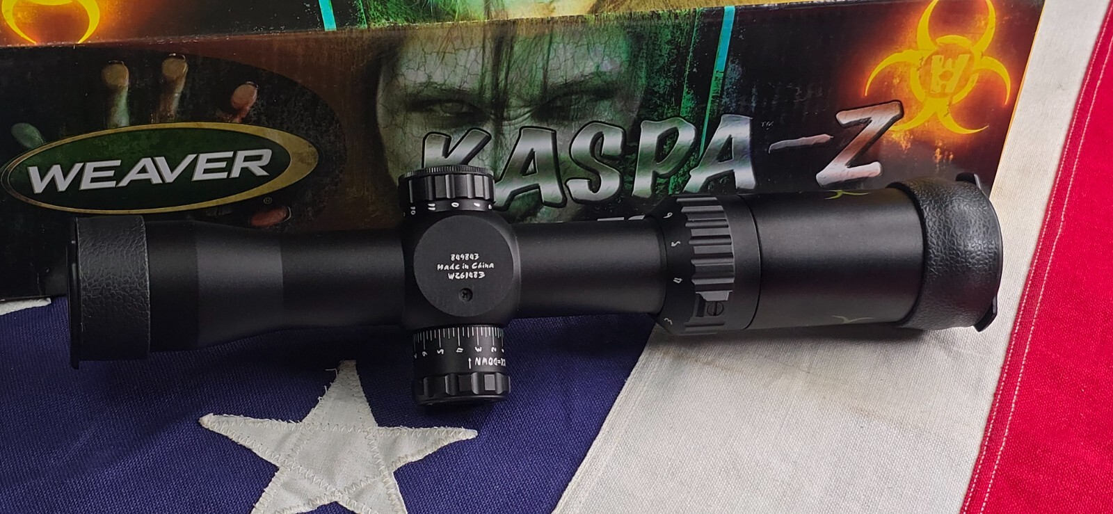 WEAVER KASPA-Z 1.5-6X32 30MM TUBE Illuminated Green Z-Cirt Reticle New ...