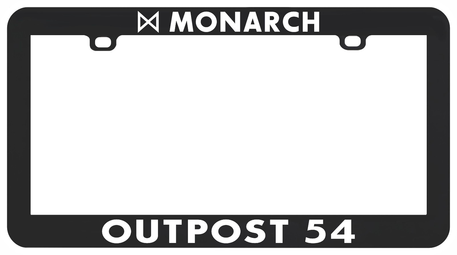 Monarch Sciences Outpost 54 license plate frame holder tag Godzilla | eBay