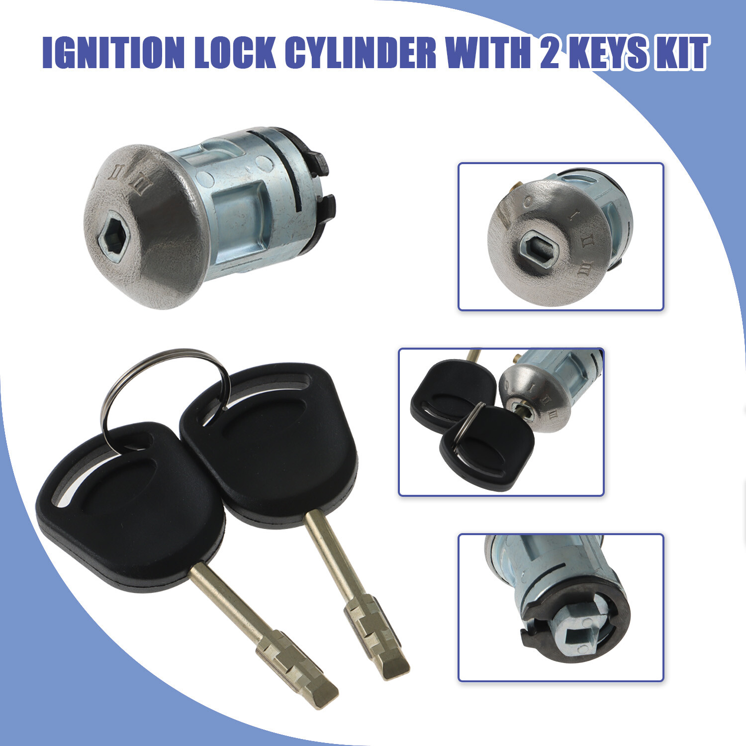 Ignition Lock Cylinder with 2 Keys for 2010-2013 Ford Transit Connect 2 ...