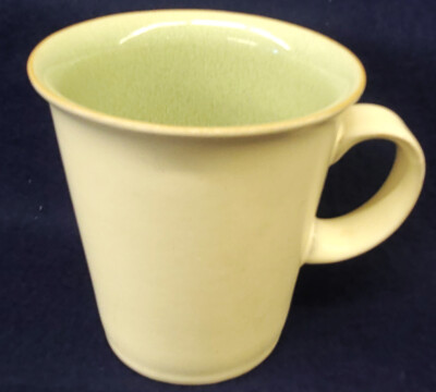 ENERGY WHITE by Denby Green Inside Mug 3.75" tall NEW NEVER USED made ...