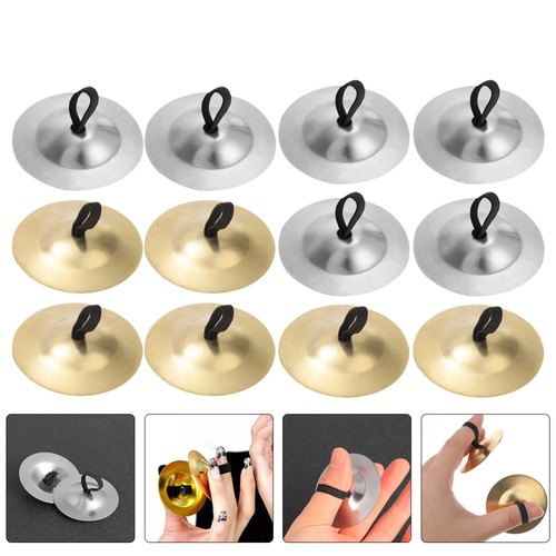 10 Pairs Finger Cymbals Cymbols Child Small Instrument for Fingers ...