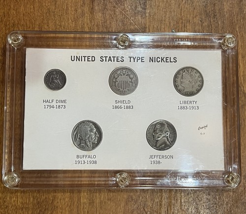 US Type Nickel Capital Set Seated 1853 Arrows H10C 1867 Rays Shield ...