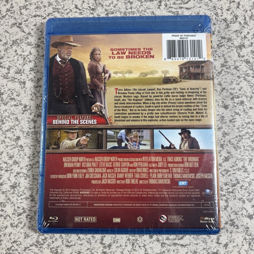 The Virginian (Blu-ray, 2013) Trace Adkins - Brand New & Sealed | eBay