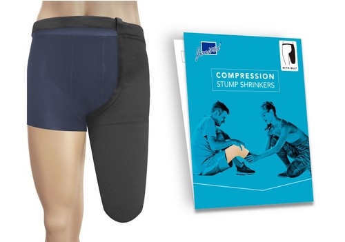 JianiMed Prosthetic Stump Shrinkers with Belt – Above Knee, 35cm ...