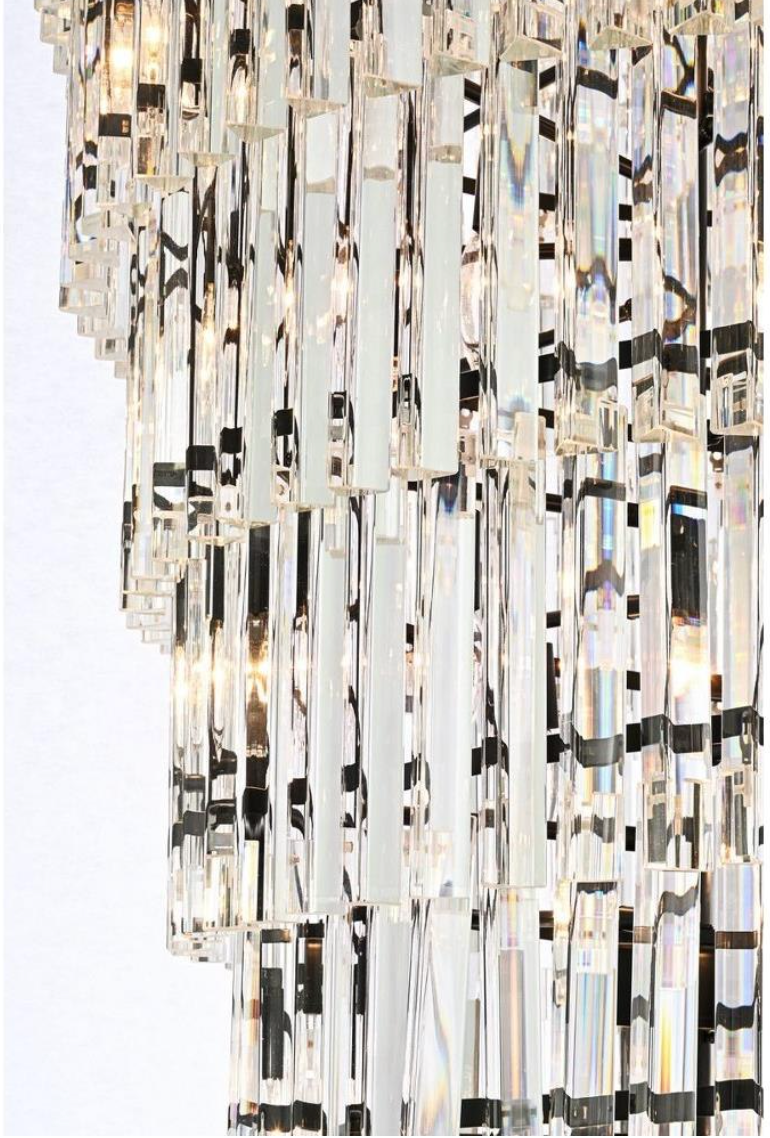 NEW Restoration Hardware Helix STYLE Crystal Tier Chandelier Foyer High ...