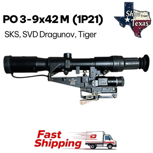 Russian Rifle Scope PO 3-9x42 M (1P21)- Waterproof Sniper SVD Rifle ...