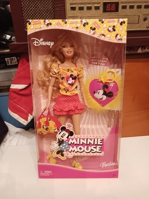 New Disney Minnie Mouse Barbie Doll 2005 Mattel J0873 With Accessories ...