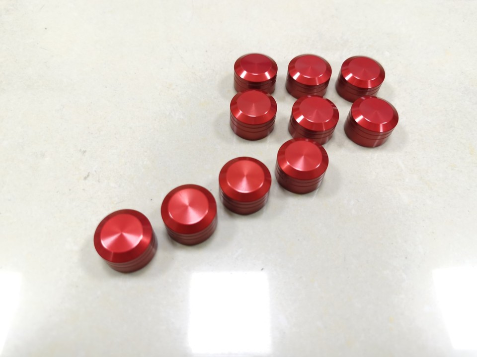 Red Engine Bolt Topper Caps Cover Fit For Harley Road Street Glide ...