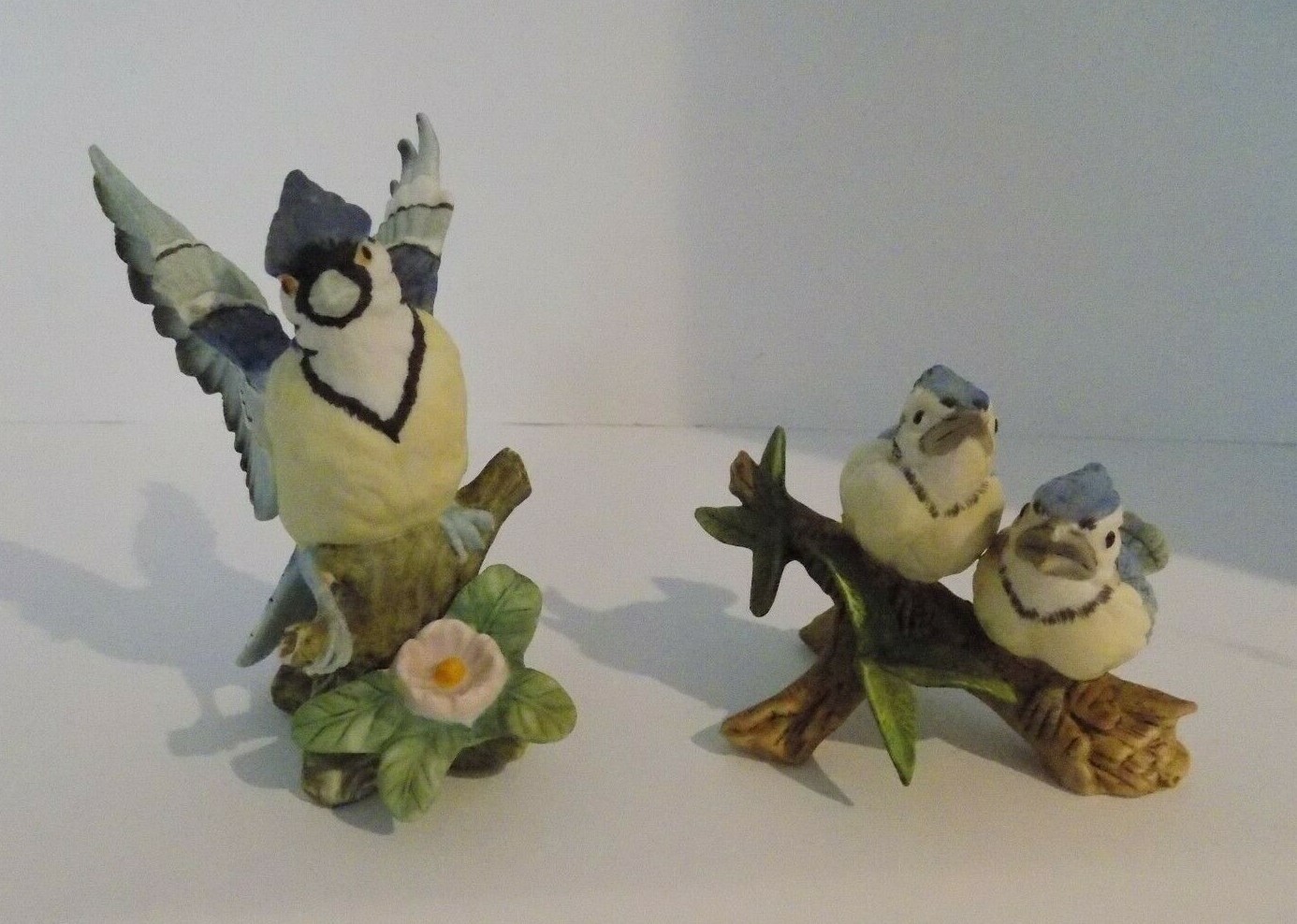 Lefton China Blue Jay and Baby Birds, Hand Painted Lot of 2 | eBay